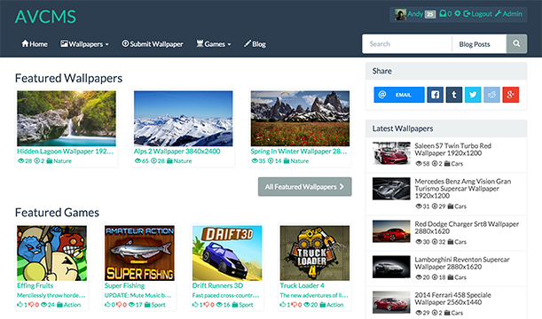 AV Scripts - Home of AV Arcade & Wallpaper Site Script
